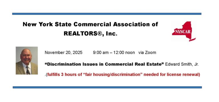 Discrimination Issues in Commercial Real Estate - NYSCAR