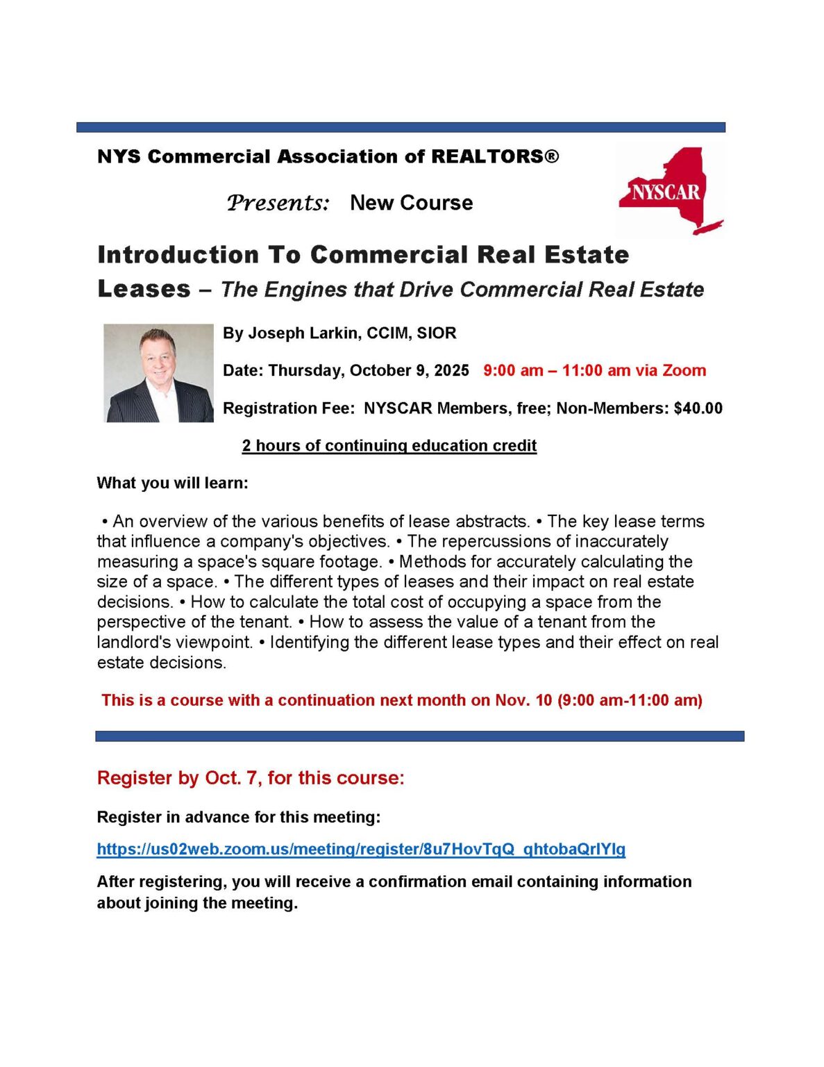 Introduction to Commercial Real Estate Leases - NYSCAR